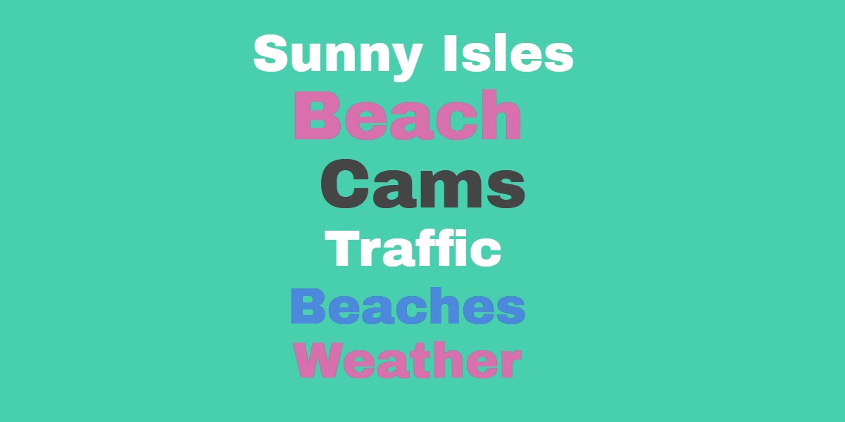 Sunny Isles Beach Cam Views Of The Pier, Beach and Traffic